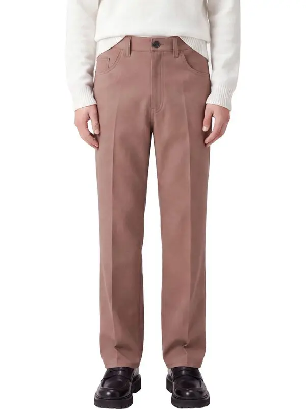 Marni Straight-leg Virgin Wool Blend Trousers - Brown