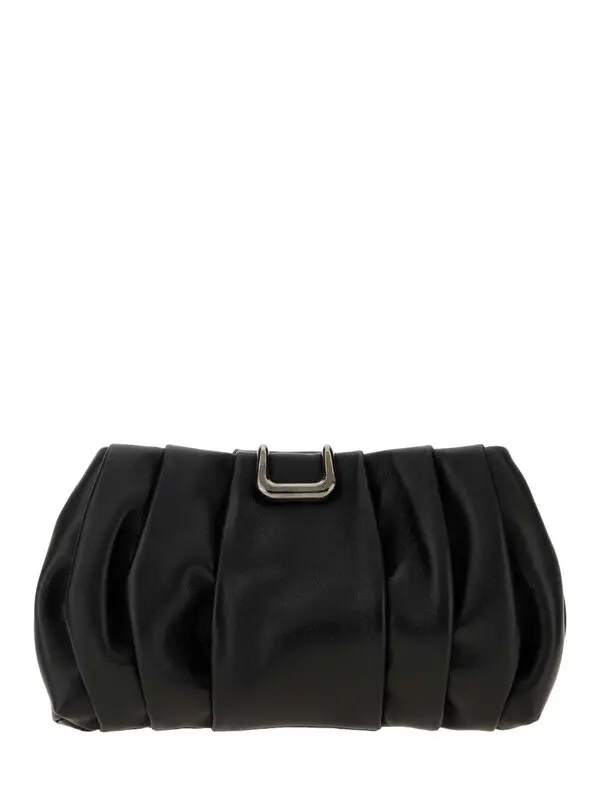 Brunello Cucinelli Ruched Clutch Bag - Black