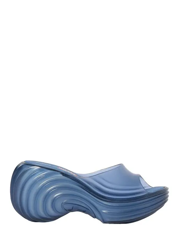 MELISSA X DIESEL Quantum Wedge Sandals From The Collaboration In Pvc - Blue