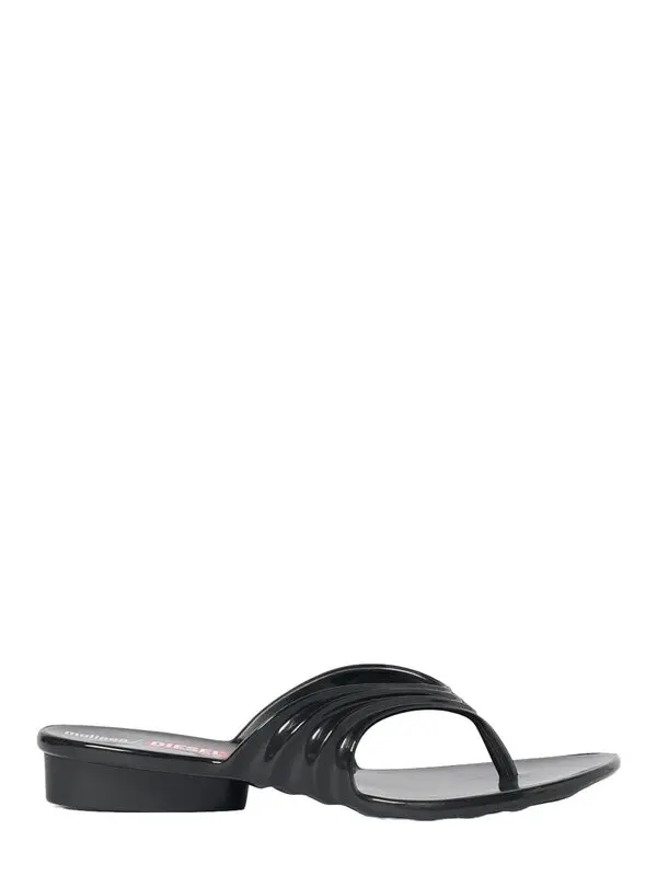 MELISSA X DIESEL Quantum Thong Sandals From The Collaboration In Pvc - Black