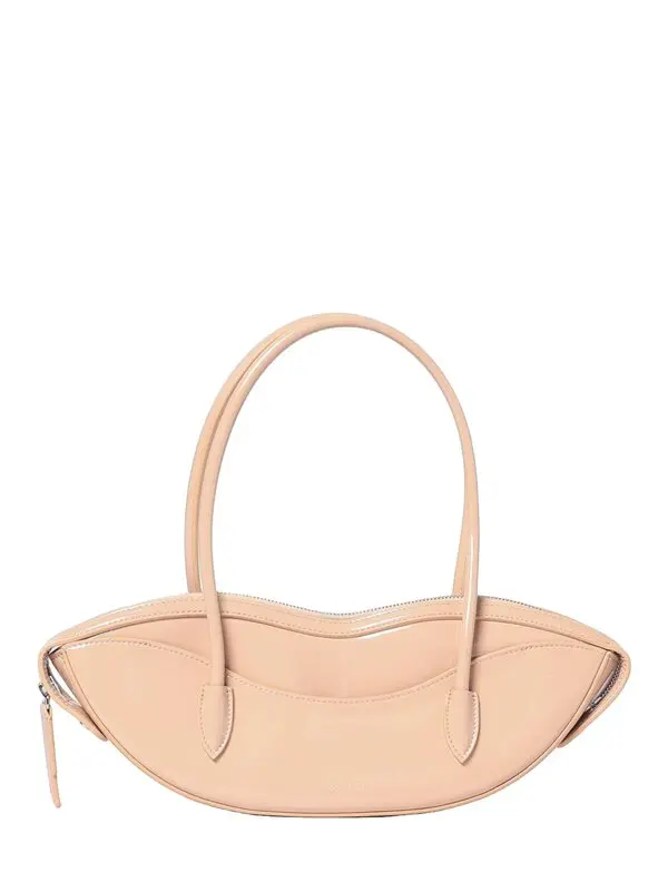 Fiorucci Lips Handbag In Patent Synthetic Leather With Double Handle - Pink