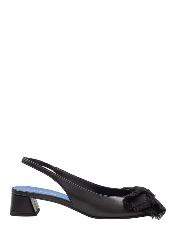 LANVIN Slingback High Heel Shoes - Black