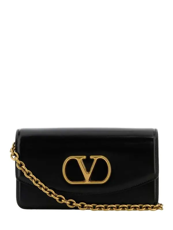 Valentino Garavani Vlogo Signature Shoulder Bag - Black