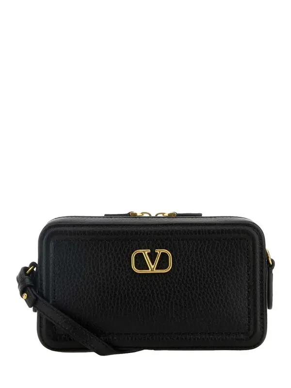 Valentino Garavani Vlogo Mini Camera Bag - Black