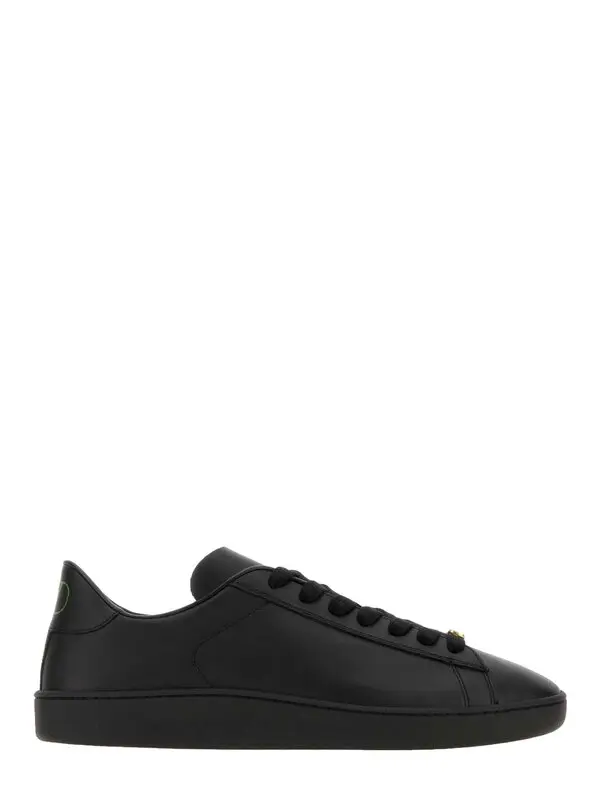 Valentino Garavani Royco Calfskin Trainers With Vlogo Signature - Black