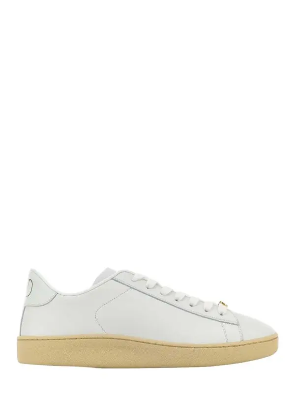 Valentino Garavani Royco Calfskin Trainers With Vlogo Signature - White