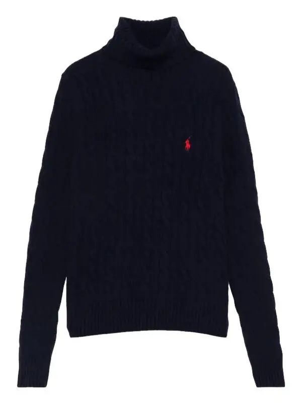 Polo Ralph Lauren Knit Jumper With Pony Detail - Navy