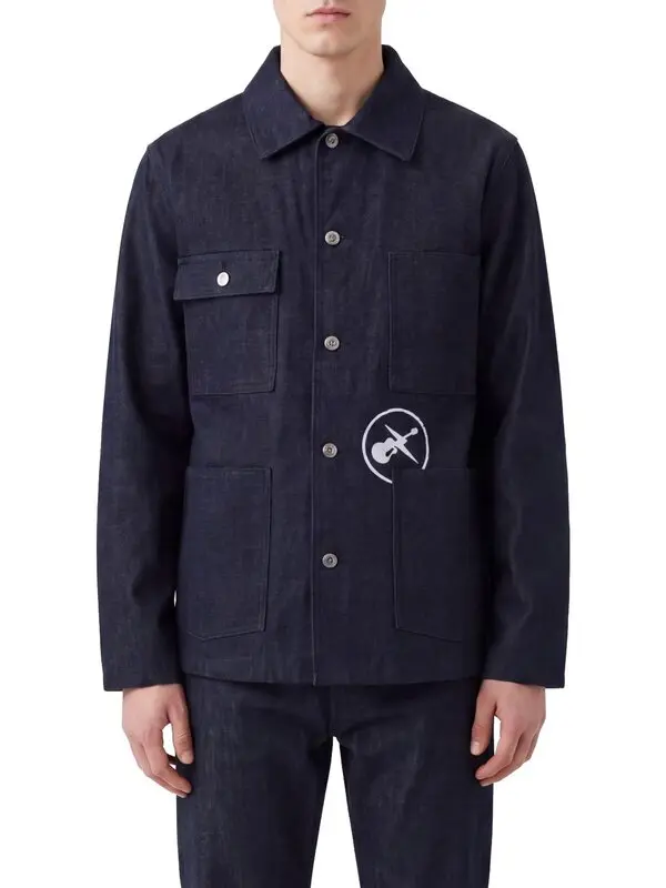 A.p.c. X Frgmt Relaxed Fit Cotton Denim Jacket - Indigo