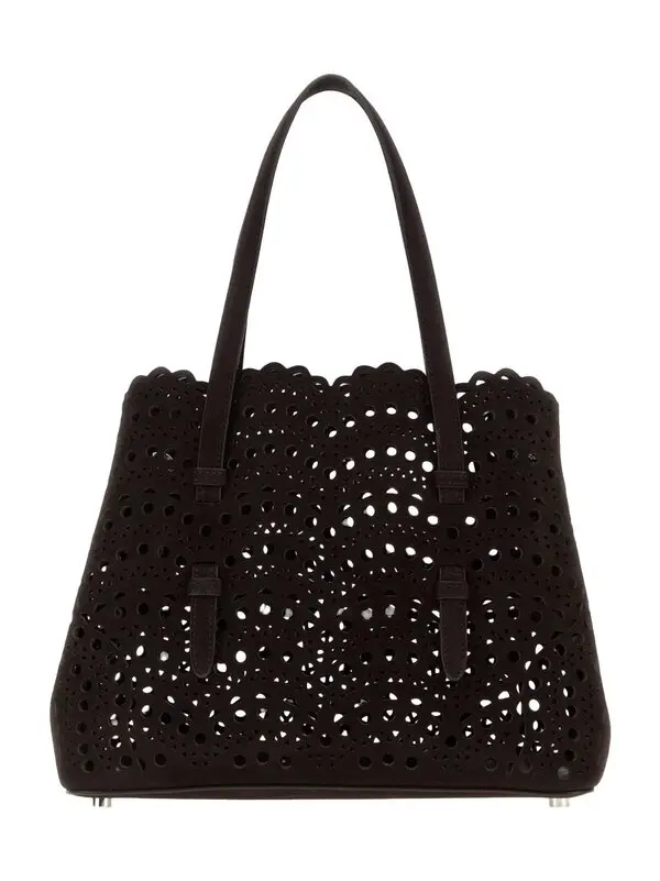 Alaïa Cut-out Tote Bag - Brown