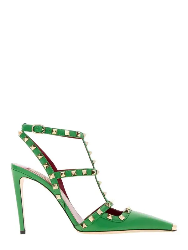 Valentino Garavani Rockstud Slingback Pumps - Green