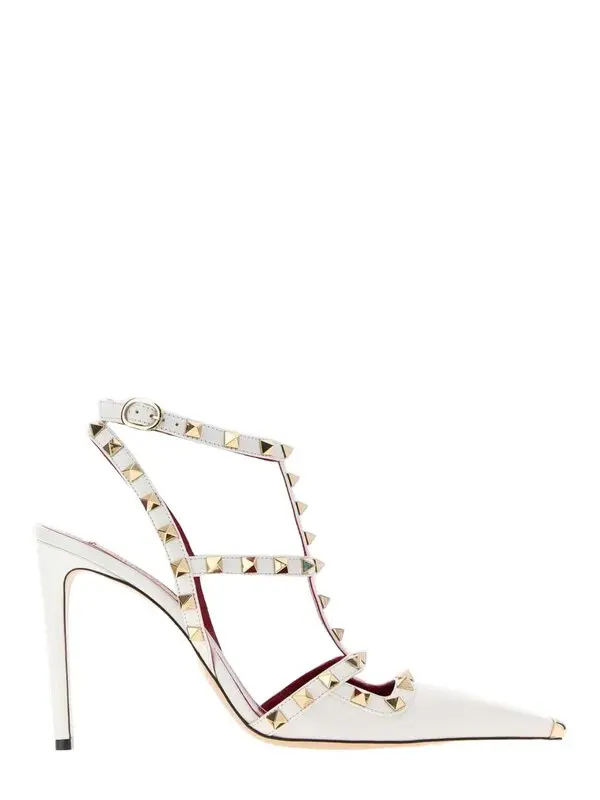 Valentino Garavani Rockstud Slingback Pumps - White