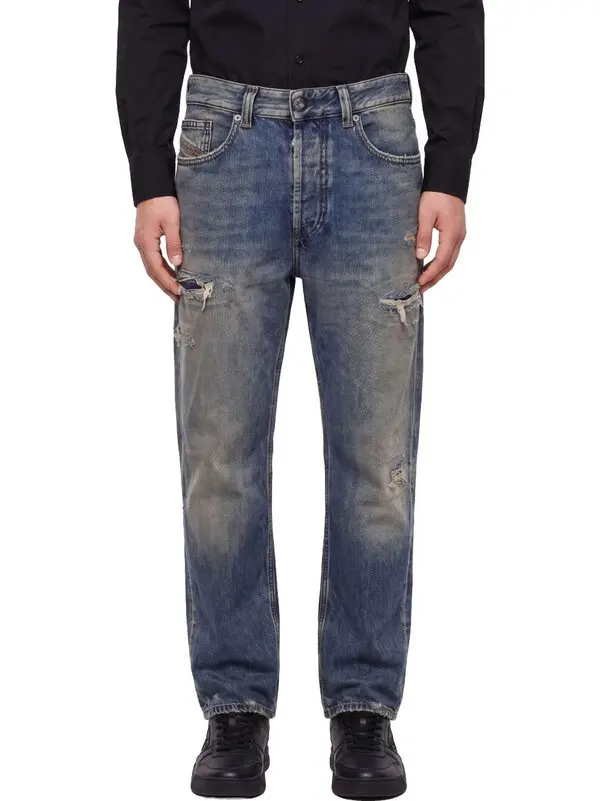 DIESEL® 2024 D-macs Mid-rise Straight-leg Jeans - Denim