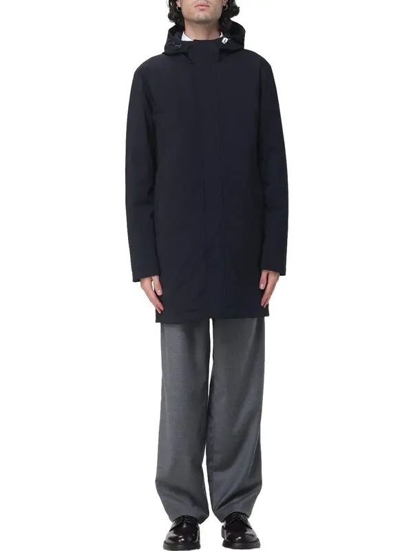 Herno Hooded Padded Water-repellent Windbreaker - Black