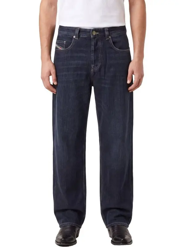 DIESEL® D-macro Low-waist Wide-leg Jeans - Blue