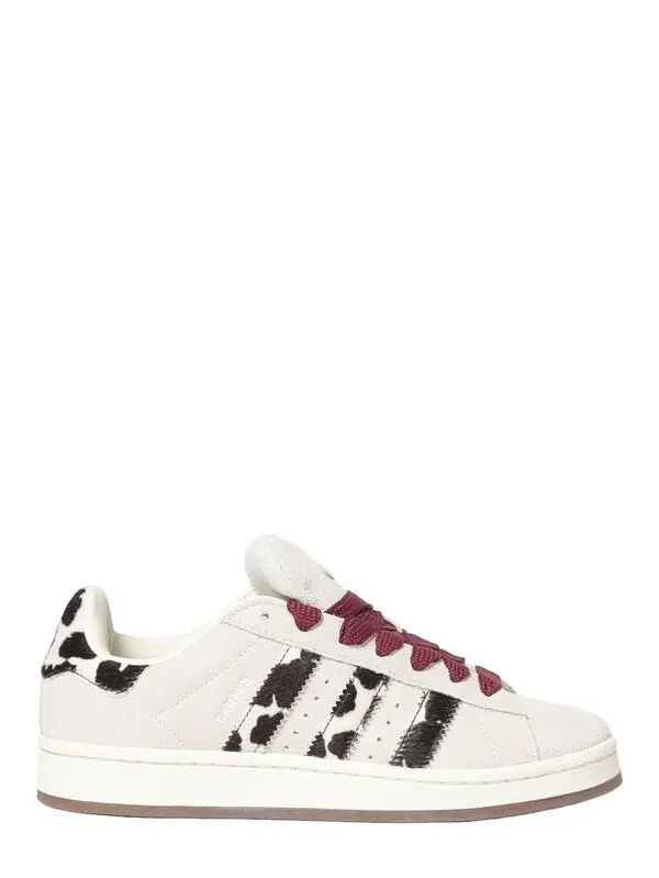 ADIDAS ORIGINALS Campus 00s Leather And Suede Trainers With Animalier Details - White