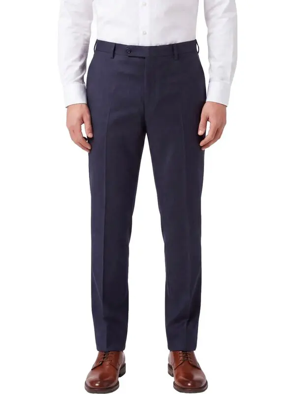 Incotex Slim Fit Wool Flannel Chinos With Off-centre Closure - Grey 1