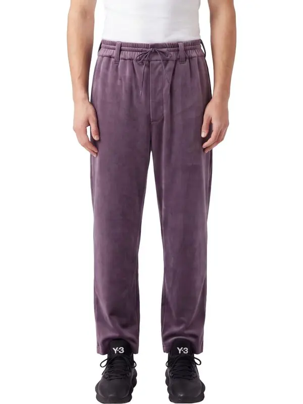 Y3 Recycled Polyester Trousers With Drawstring Waist And Belt Loops - Red