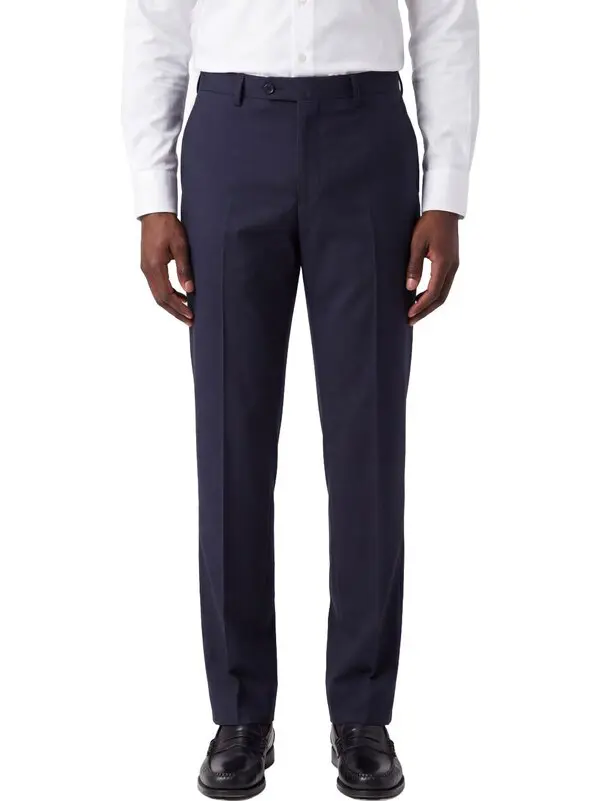 Incotex Slim Fit Chino Trousers In Pure Virgin Wool - Black