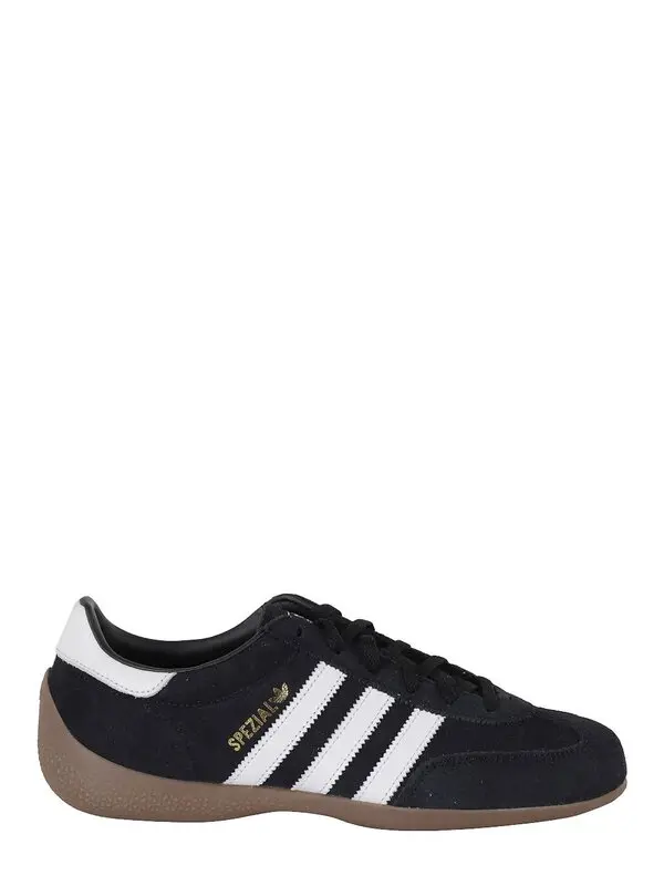 ADIDAS ORIGINALS Handball Spezial Leather And Suede Sneakers With 3-stripes - Black