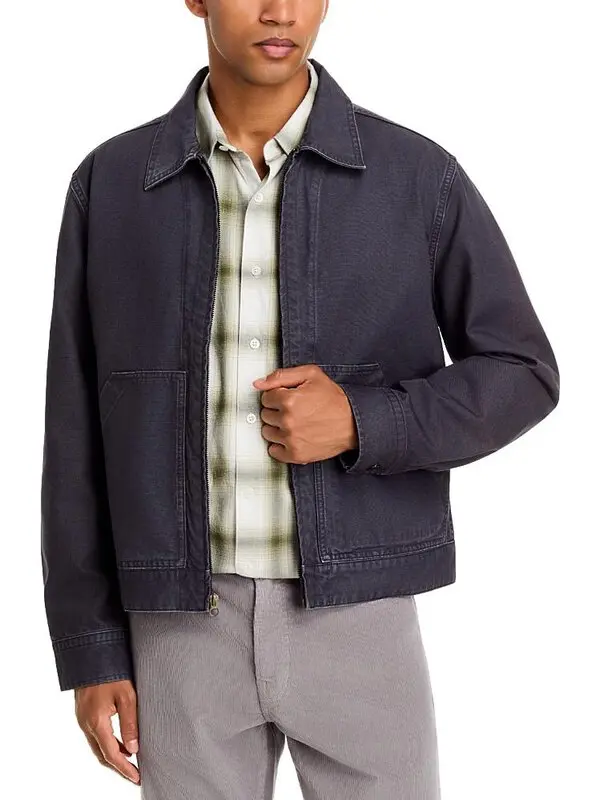 Madewell Saitex Canvas Cotton Work Jacket - Navy