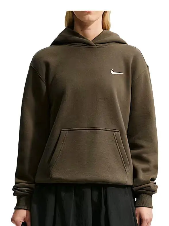 Nike Studio Fleece Medium Weight Hoodie - Dark Hazel