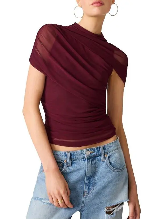 Steve Madden Kerry Mesh Top - Fig