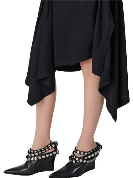 IRO PARIS The Fauve Click" Studded Leather Mules - Black