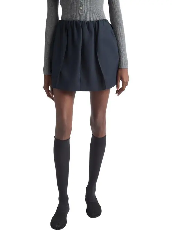 NACKIYE Montage Cotton Mini Skirt - Midnight Navy