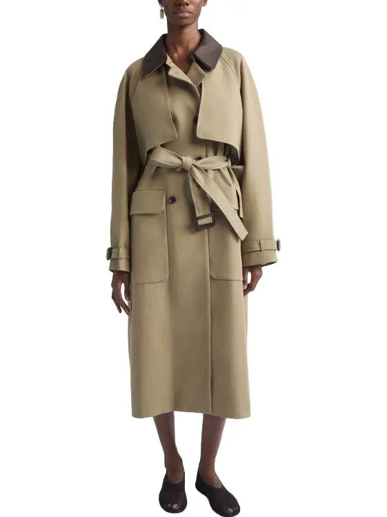 NACKIYE Cotton Trench Coat - Sand
