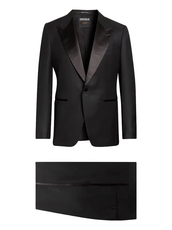 Zegna Wool And Mohair Tuxedo - Black