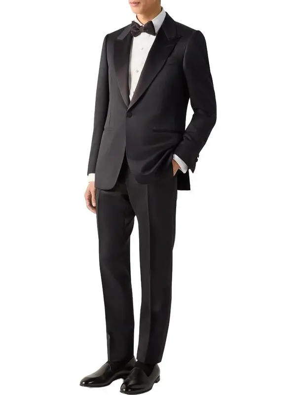 Zegna Wool And Mohair Tuxedo - Black