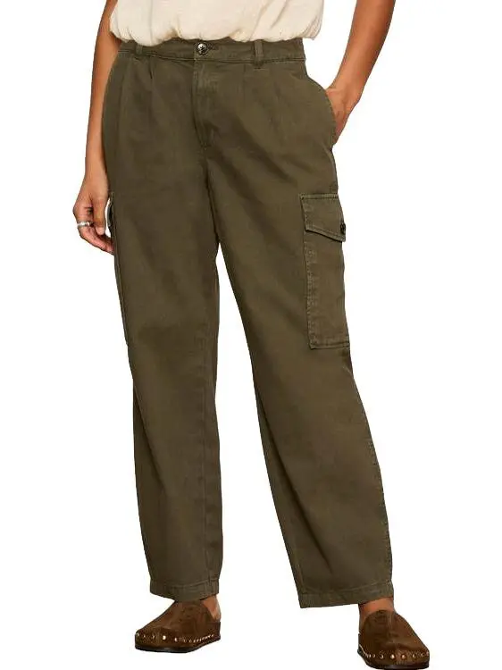 Sanctuary Reunion Pleated Cargo Pants - Green