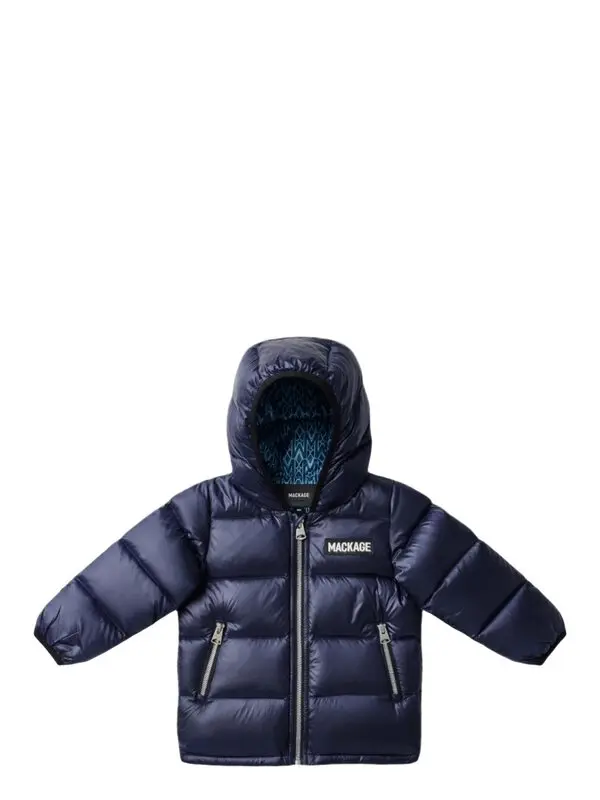 Mackage Hooded Recycled Down Jacket - Navy