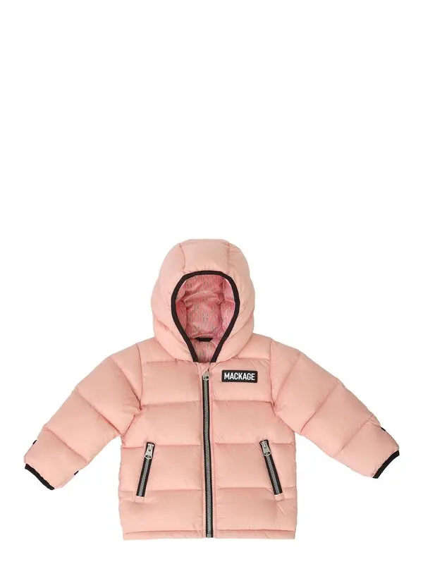 Mackage Hooded Recycled Down Jacket - Soft Pink