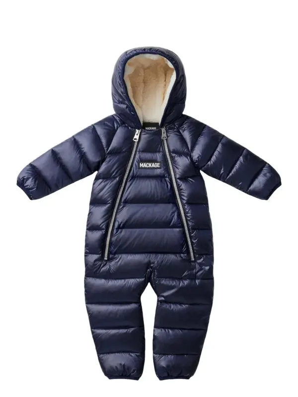 Mackage Bambi-z Recycled E3-lite Down Snowsuit For Babies - Navy