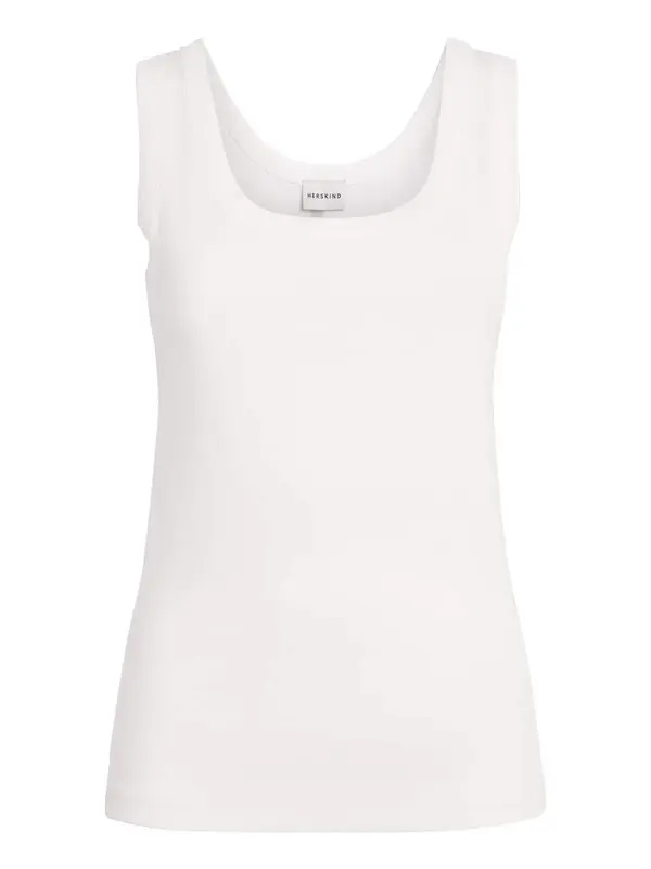 HERSKIND Sandra Organic Cotton Tank Top - White