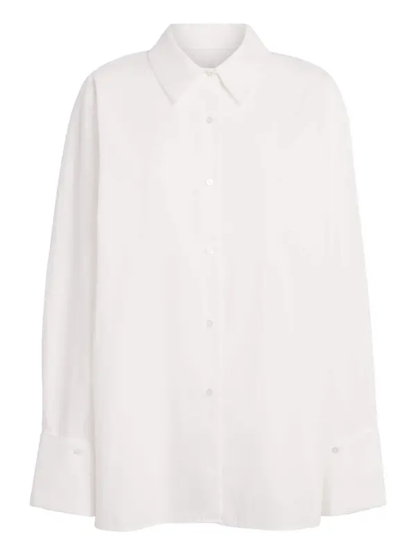 HERSKIND Cotton Inga Oversized Shirt - White