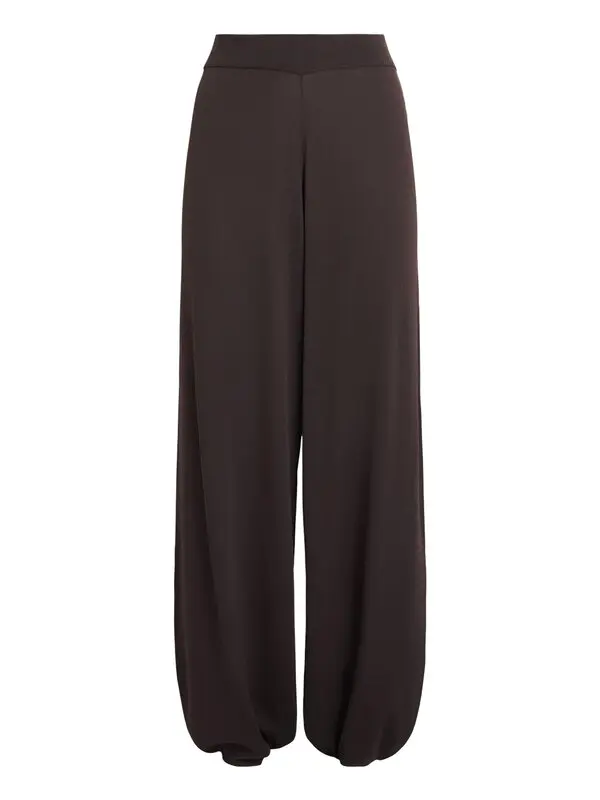 HERSKIND Merino Clark Wide-leg Trousers - Brown
