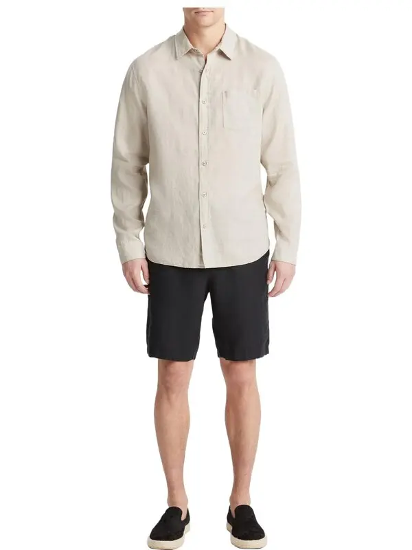 Vince Slub Linen Shirt - White
