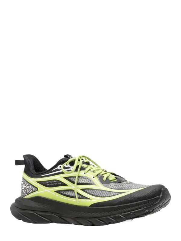 Hoka One One Mesh-panelled Sneakers - Black