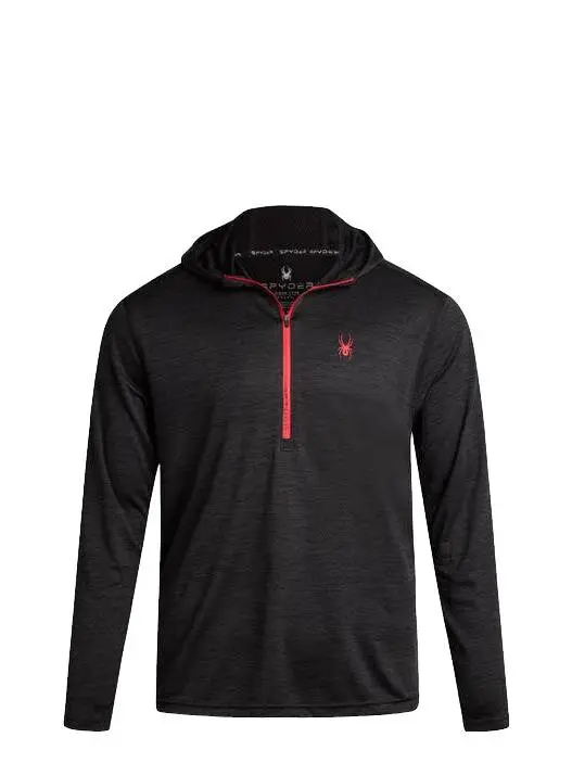 SPYDER Textured Knit Half Zip Pullover - Black
