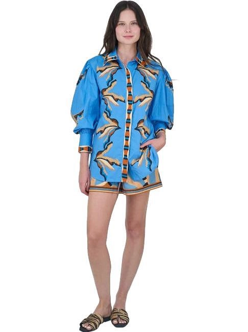 Las Surenas Bali Tiger Shirt - Blue