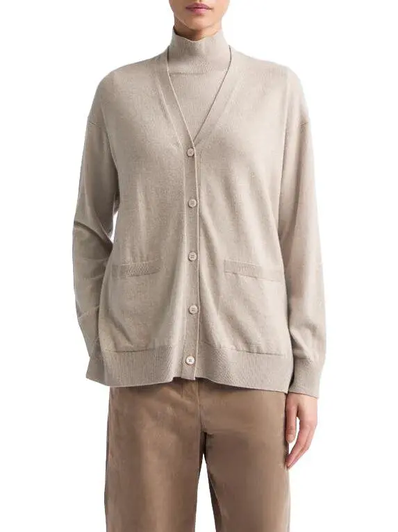 Max Mara Baia Wool Cardigan - Beige
