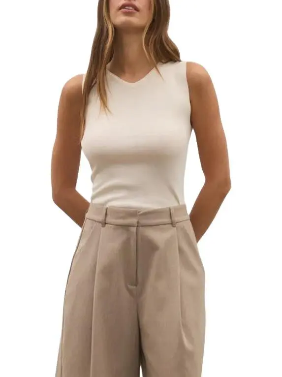 BAYSE Elena Bateau Neck Knit Top - Ivory