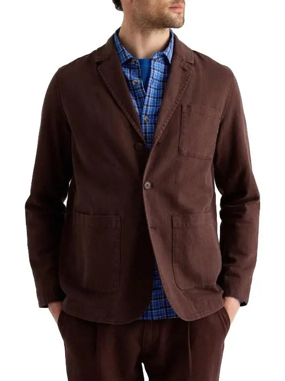 SEASALT CORNWALL Tollgate Herringbone Jacket - Seedbed