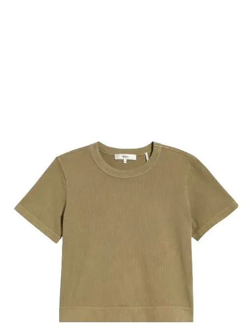 FRAME The Boxy Crop T-shirt - Army