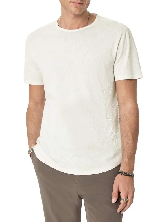 John Varvatos Mooney Textured Organic Cotton T-shirt - Salt