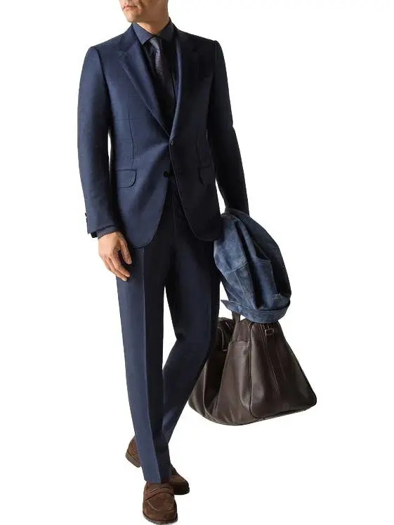 Zegna Trofeo Wool Suit - Blue