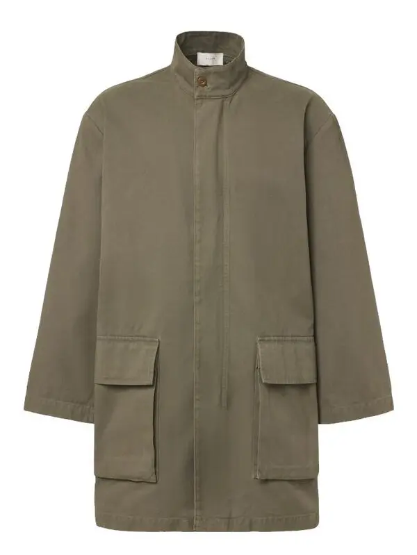 THE ROW Simeau Cotton Car Coat - Green