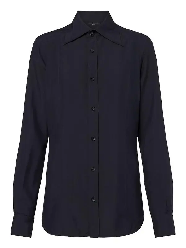 Gucci Silk Poplin Shirt - Blue